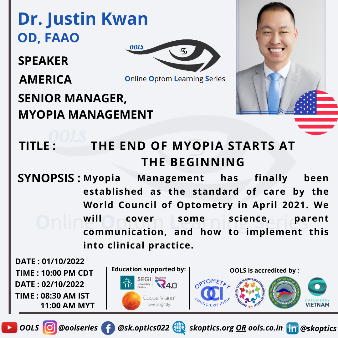 OOLS 185: The End of Myopia Starts at the Beginning by Dr Justin Kwan - Dateful