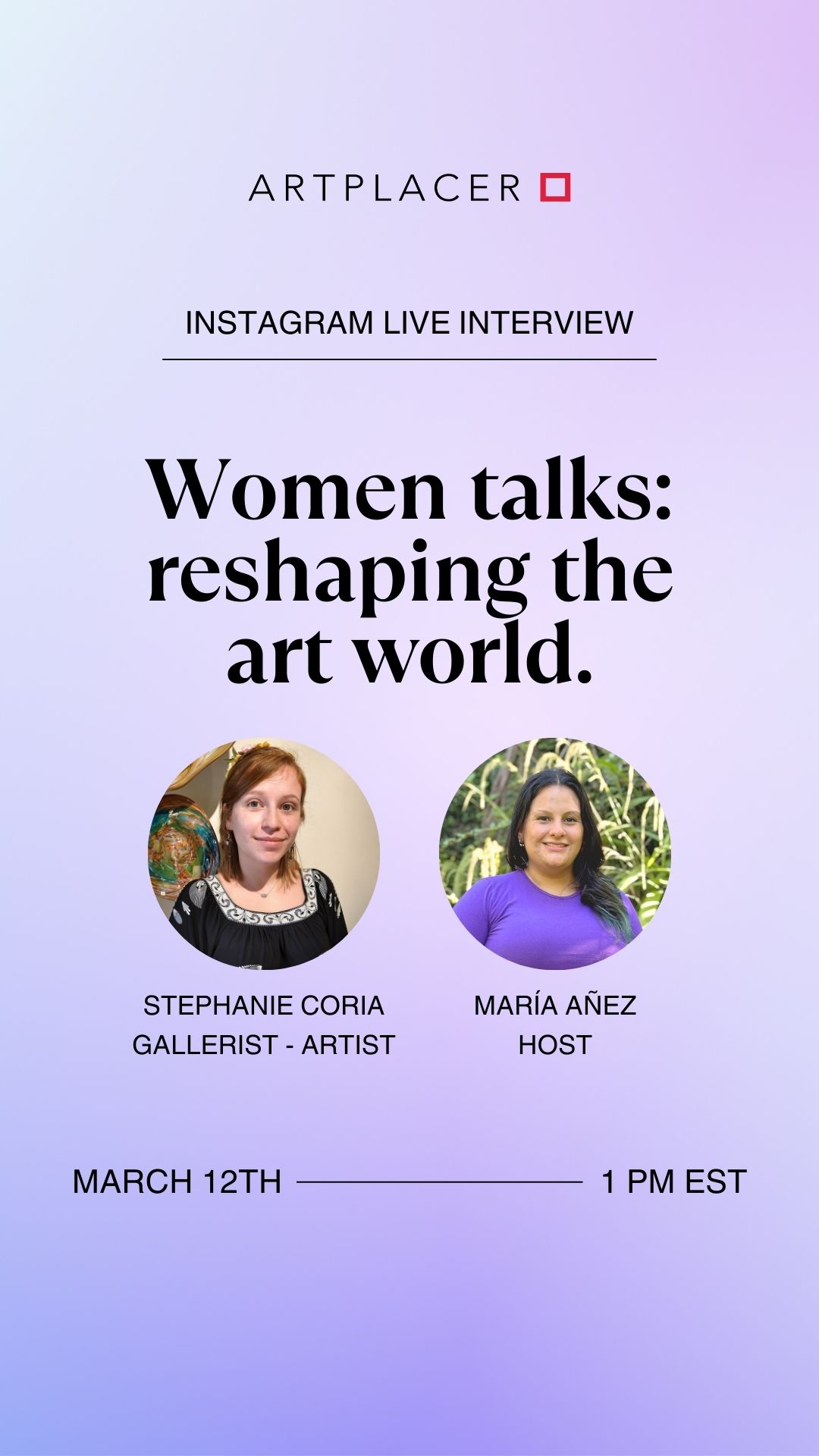"Women talks: reshaping the art world" with Stephanie Coria - Dateful