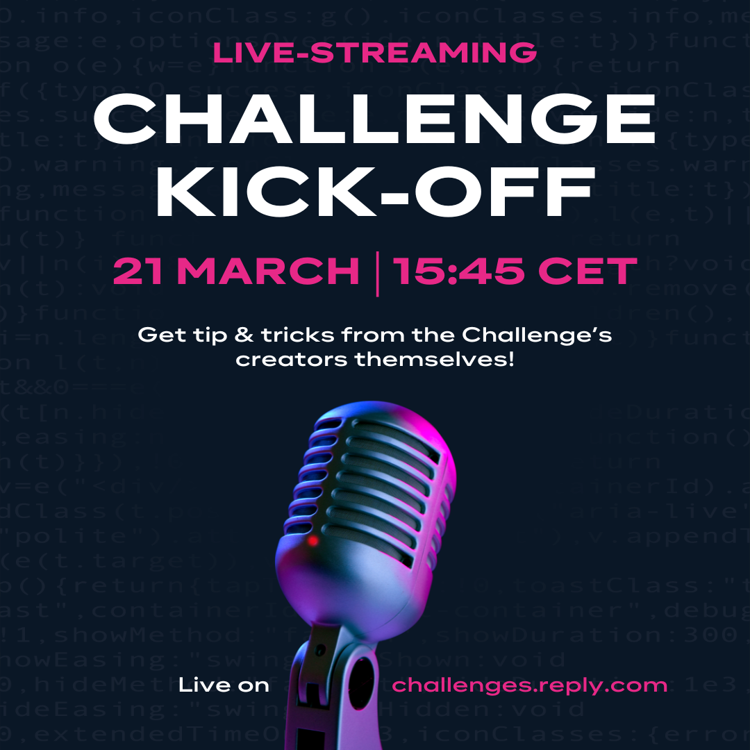 Reply Code Challenge 2024 - LIVE KICK - OFF - Dateful